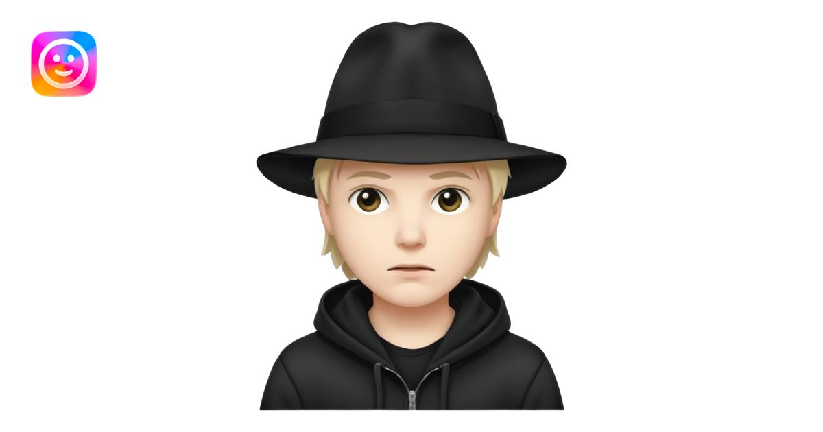 Hacker woth fedora emoji | AI Emoji Generator