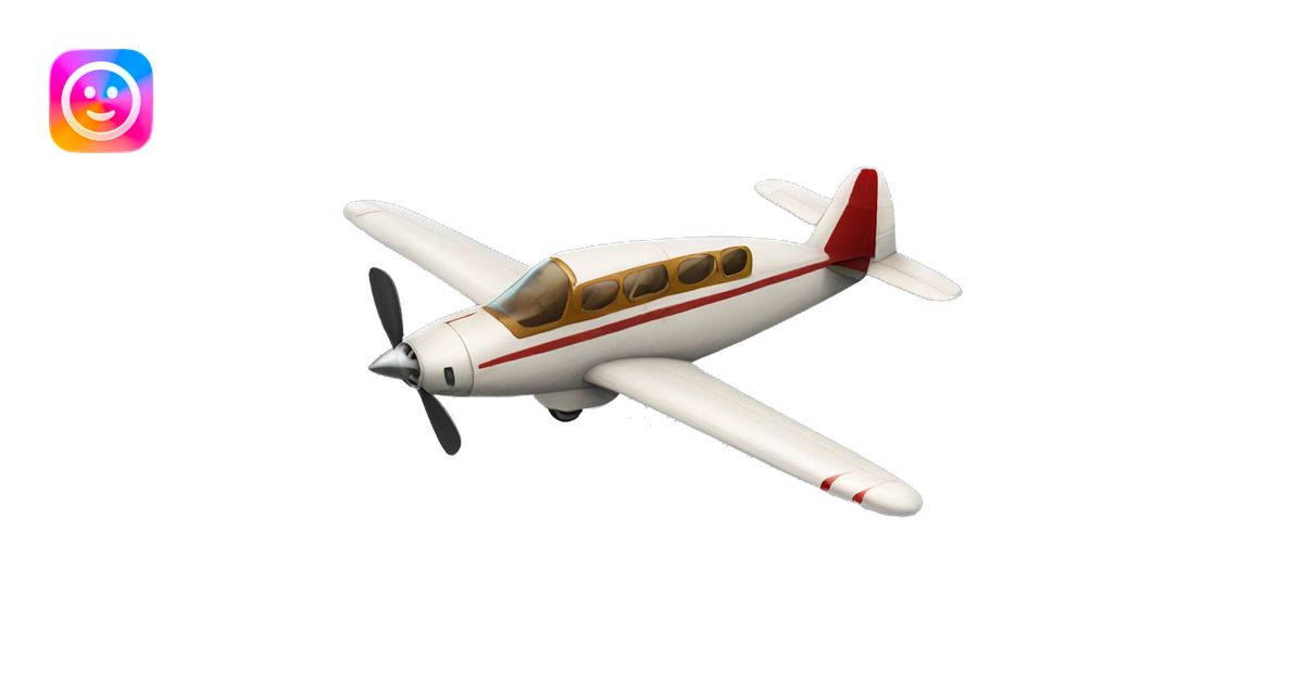 Amelia Earhart's Lockheed Vega 5B airplane emoji | AI Emoji Generator