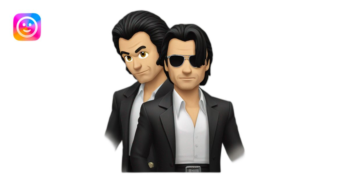 Vincent vega and jules emoji | AI Emoji Generator