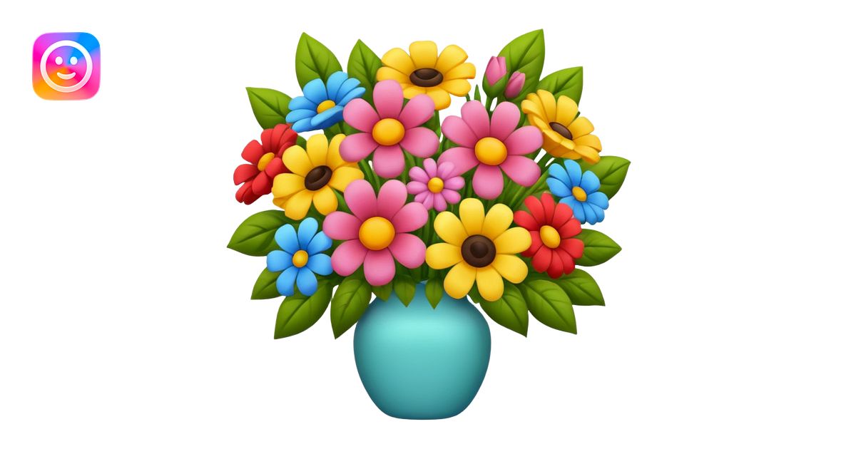 Huge flower bouquet emoji | AI Emoji Generator