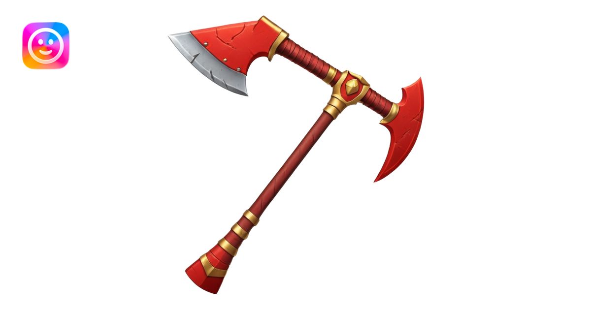Ares battle axe object icon, ancient Greek war god axe, double-bladed ...