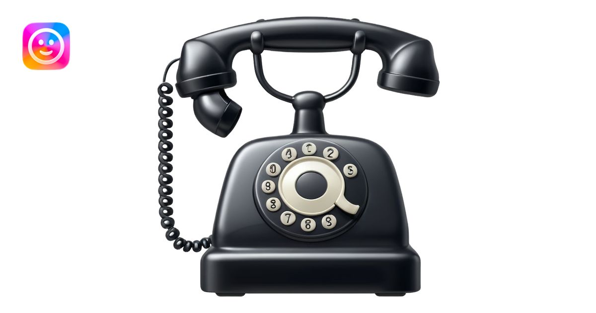 create image of the icon of telephone ios version emoji | AI Emoji ...