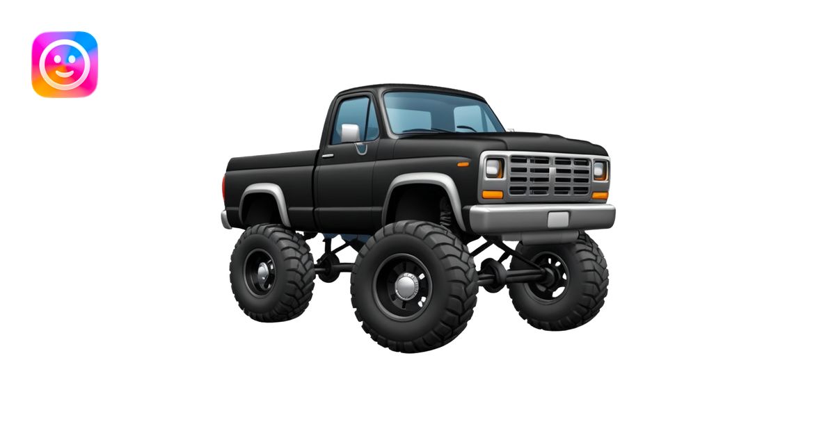 black truck lifted emoji | AI Emoji Generator