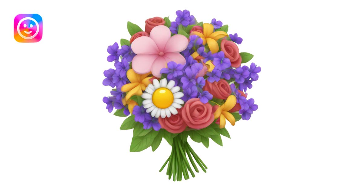 Flower bouquet emoji | AI Emoji Generator