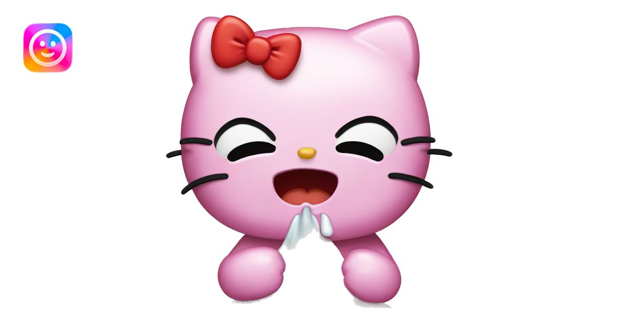 Hello kitty crying emoji | AI Emoji Generator