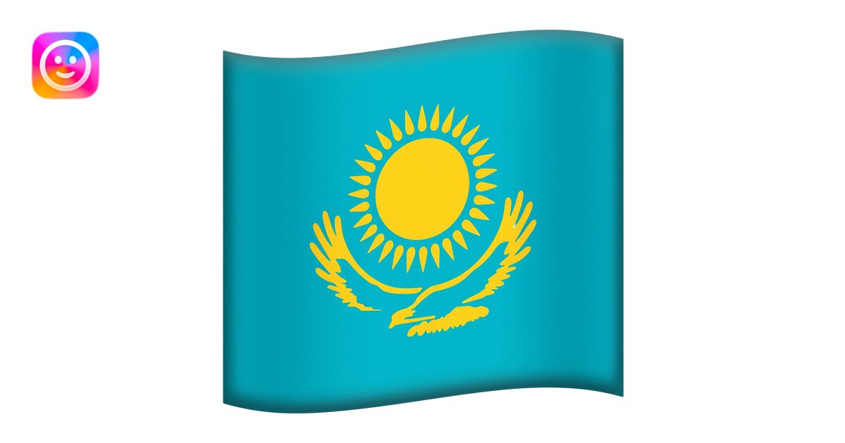 flag of Kazakhstan emoji | AI Emoji Generator