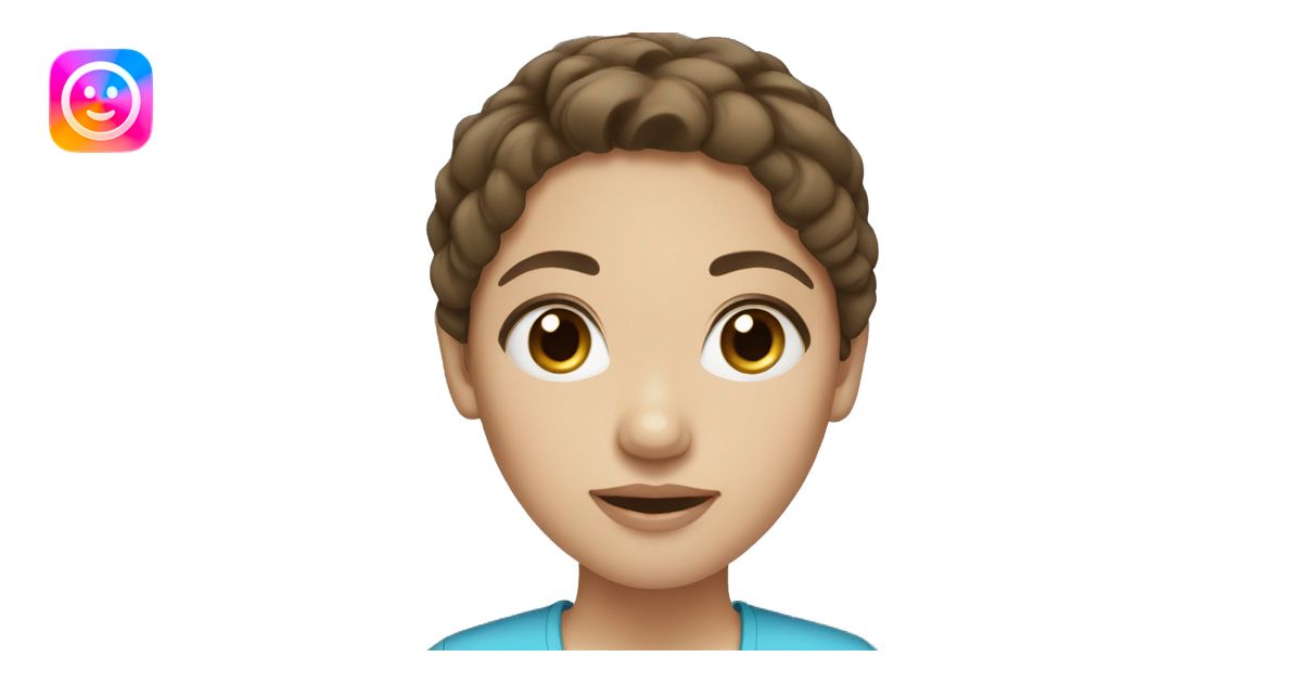Thai women Brown hair Blue eyes emoji | AI Emoji Generator