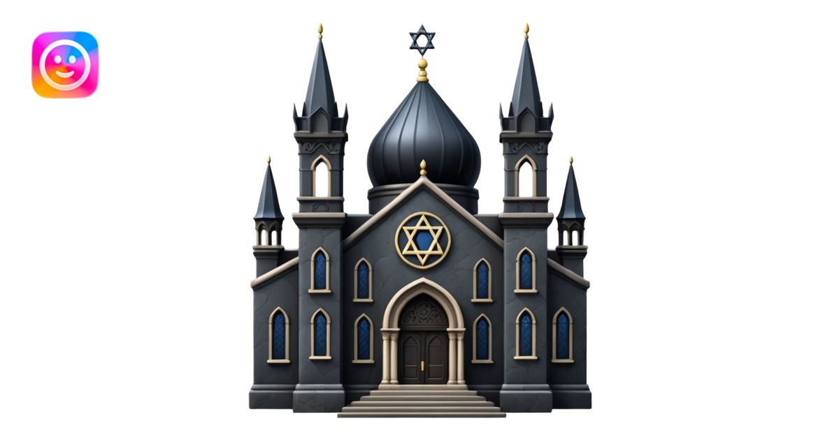 jewish synagogue dark aesthetic gothic architecture emoji | AI Emoji ...