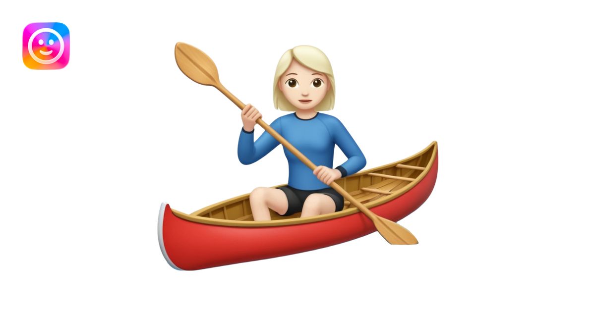 Jew on canoe emoji | AI Emoji Generator