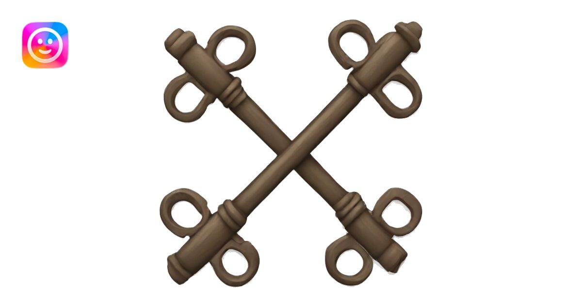crossed keys emoji | AI Emoji Generator