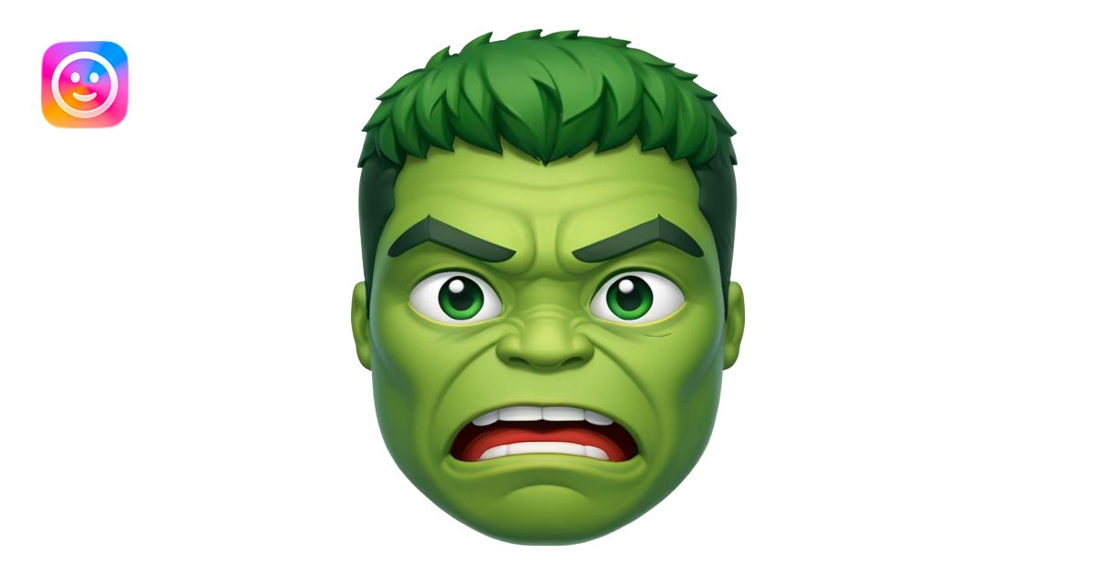Sad hulk crying emoji | AI Emoji Generator