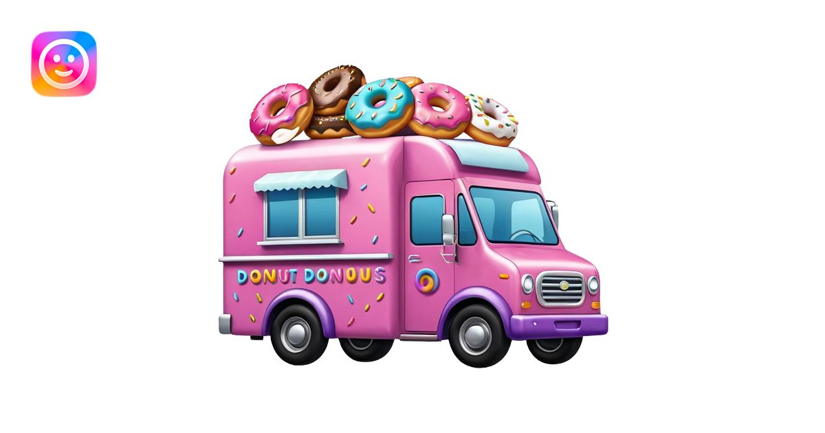 extravagant donut truck emoji | AI Emoji Generator