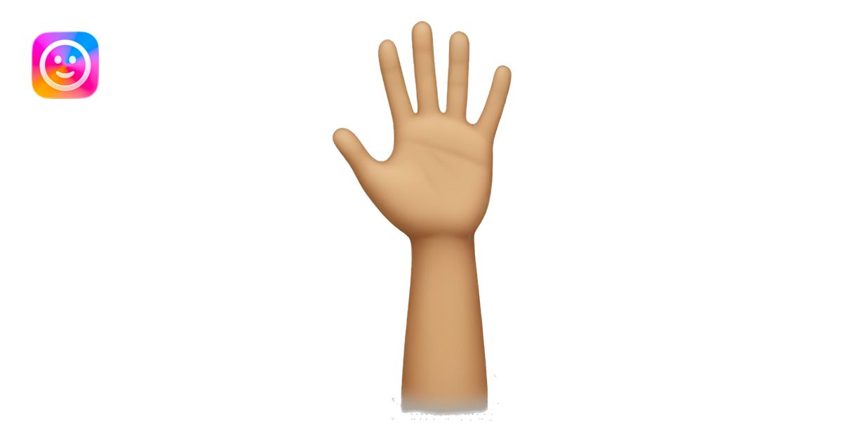 raising hand emoji | AI Emoji Generator