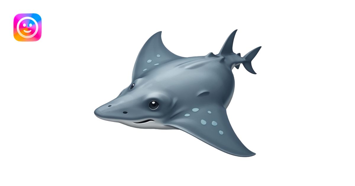 the sting ray emoji | AI Emoji Generator