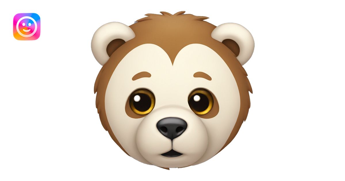 Un ours en peluche endormi serrant un cœur dans ses bras emoji | AI ...