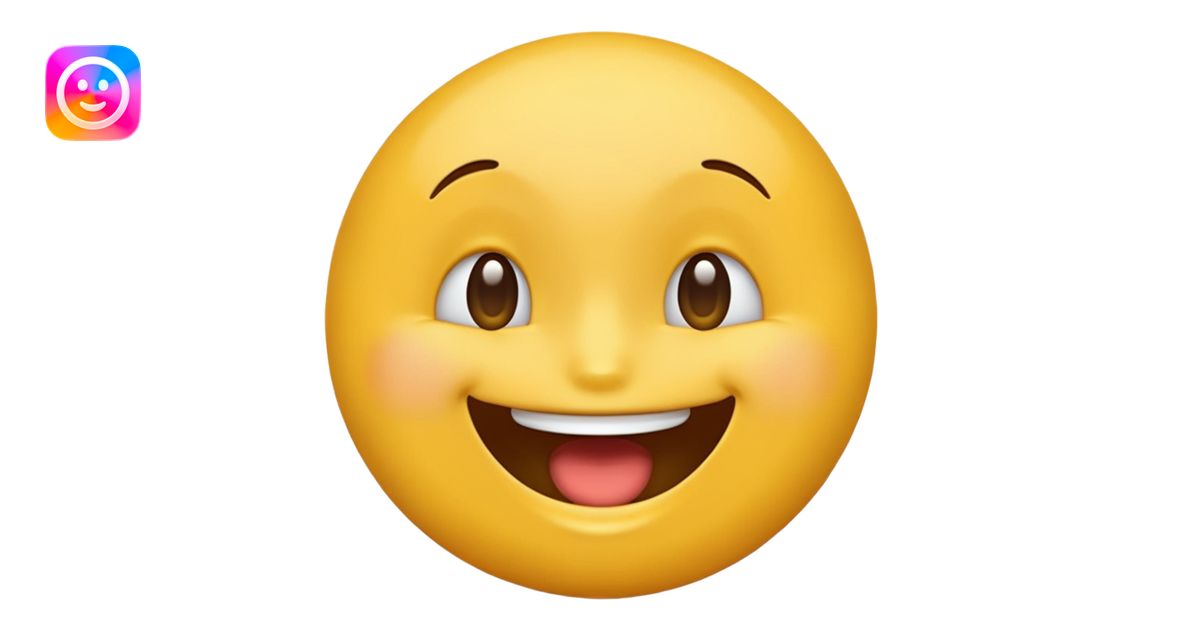 tight lipped closed mouth smile, yellow emoji emoji | AI Emoji Generator