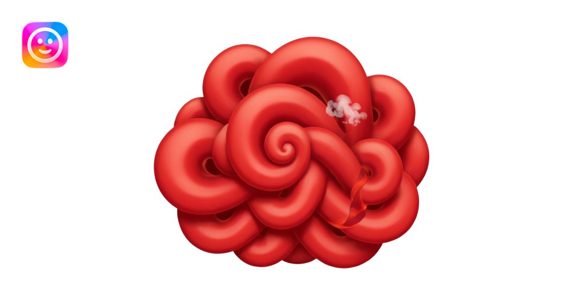 Nube roja como las de akatsuki de naruto emoji | AI Emoji Generator