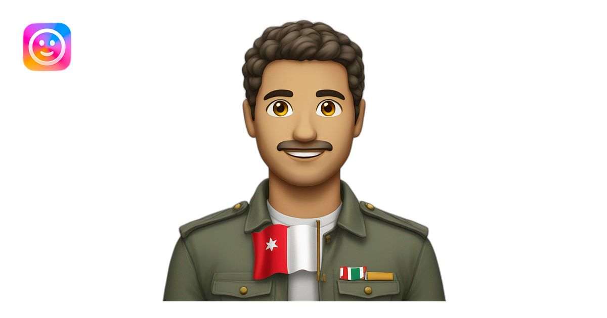 homme tenant le drapeau de la tunisie emoji | AI Emoji Generator