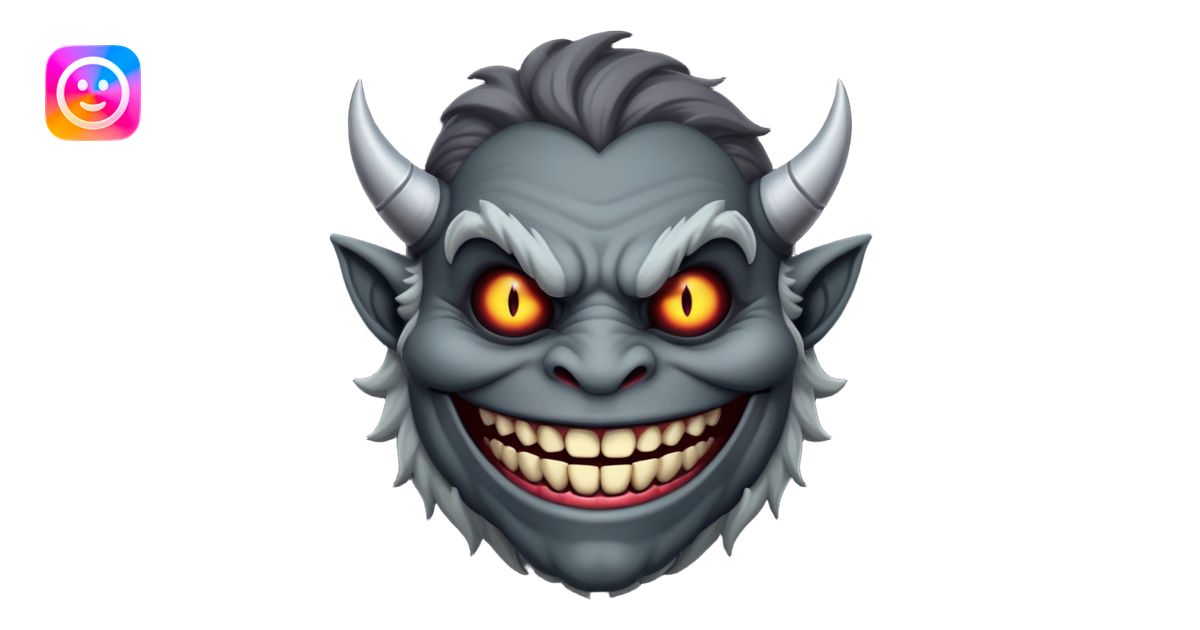 Super idol with a demonic devious evil killer monster trollge smile ...
