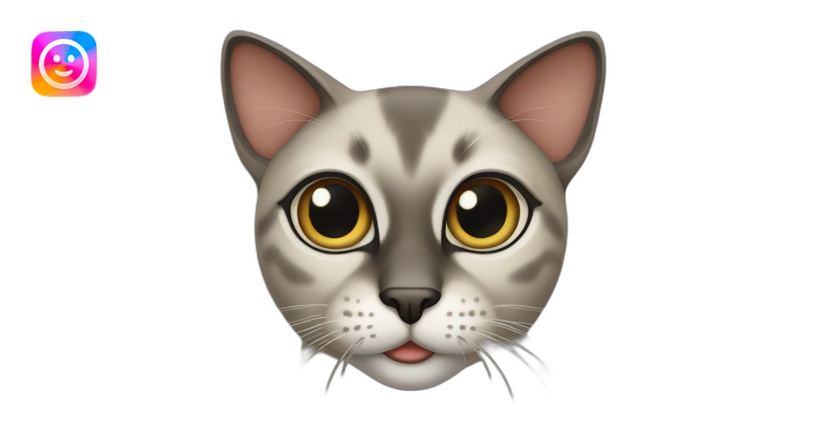 Cat siamois emoji | AI Emoji Generator
