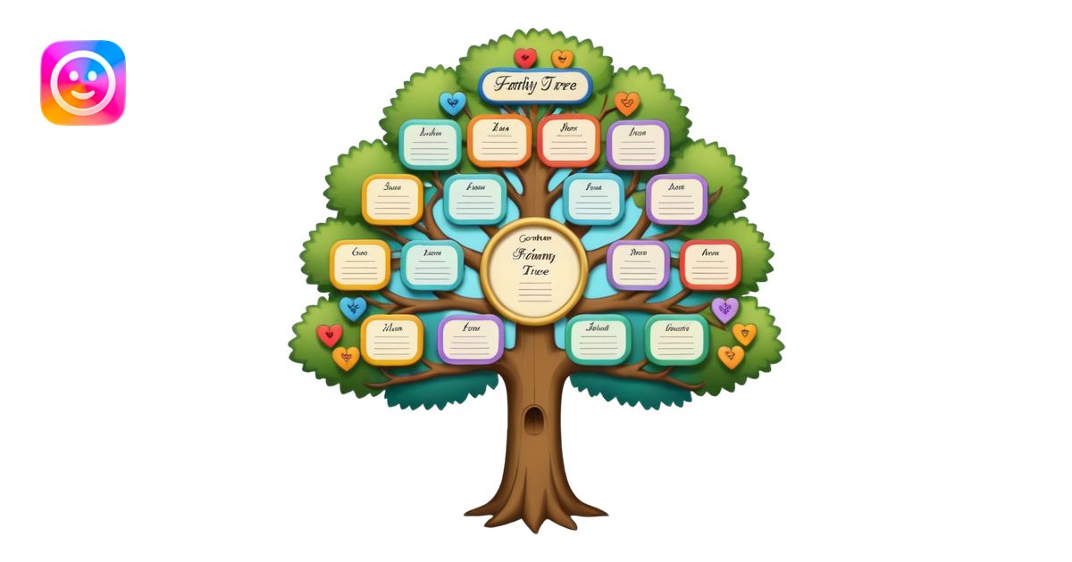 family tree diagram emoji | AI Emoji Generator