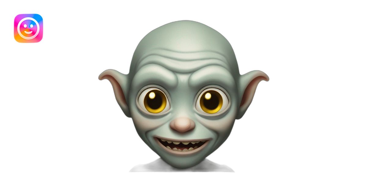Gollum in love emoji | AI Emoji Generator