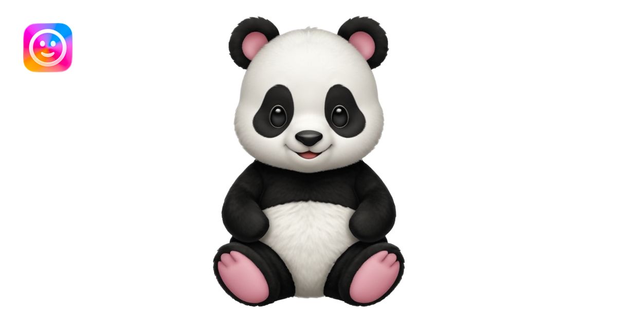 Winnie the Pooh in a panda outfit emoji | AI Emoji Generator
