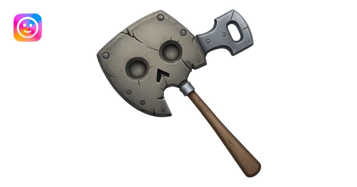 Stone Head War Club emoji | AI Emoji Generator
