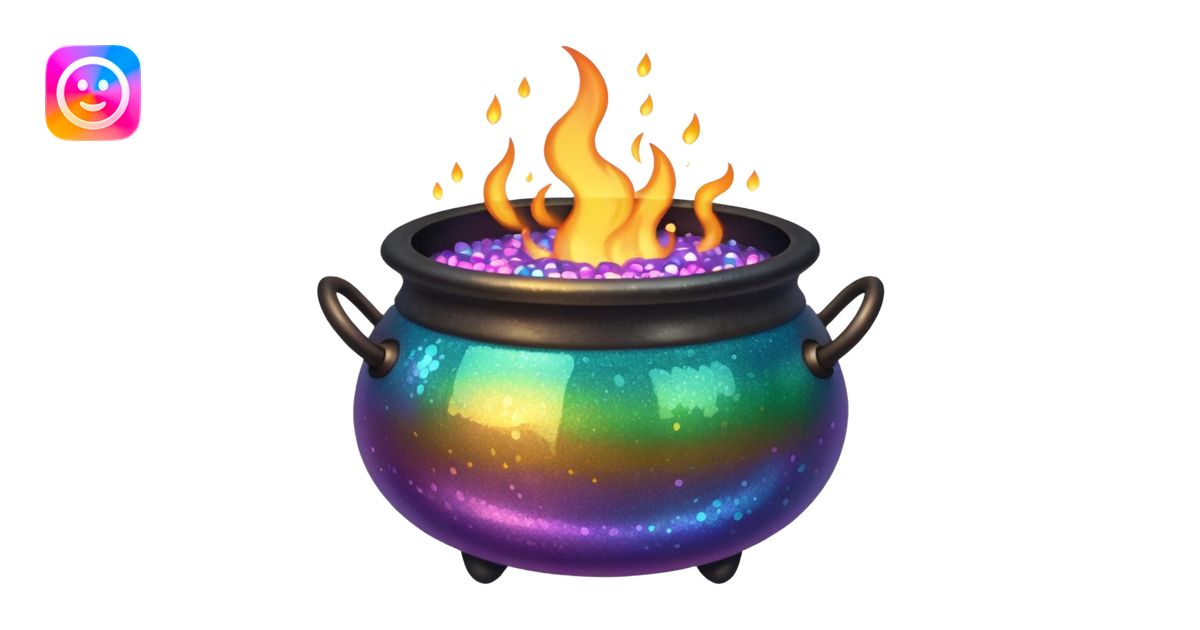 glitter cauldron emoji | AI Emoji Generator