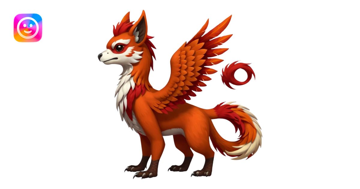 4-legged realistic scaly winged long-big-beaked Gryphon-Griffin ...