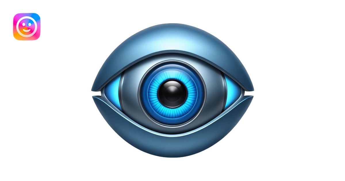 Robot Eye emoji | AI Emoji Generator