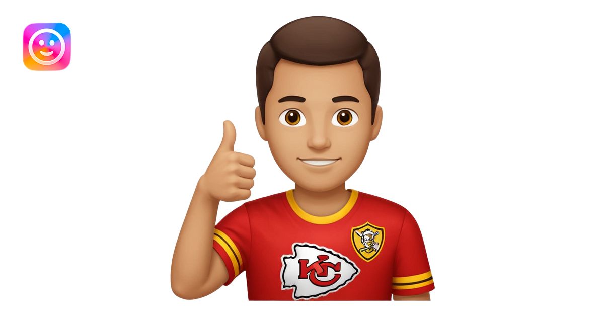 Kansas City Chiefs thumbs up emoji | AI Emoji Generator