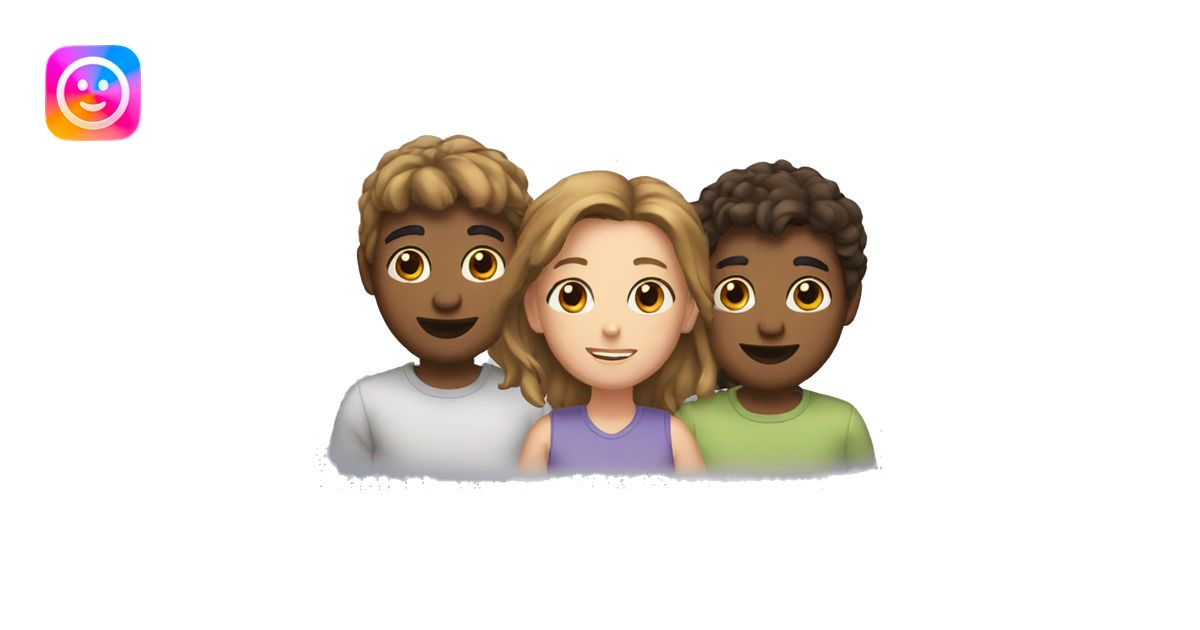 three friends emoji | AI Emoji Generator