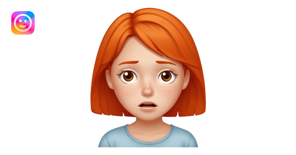 Girl flustered blushing emoji | AI Emoji Generator