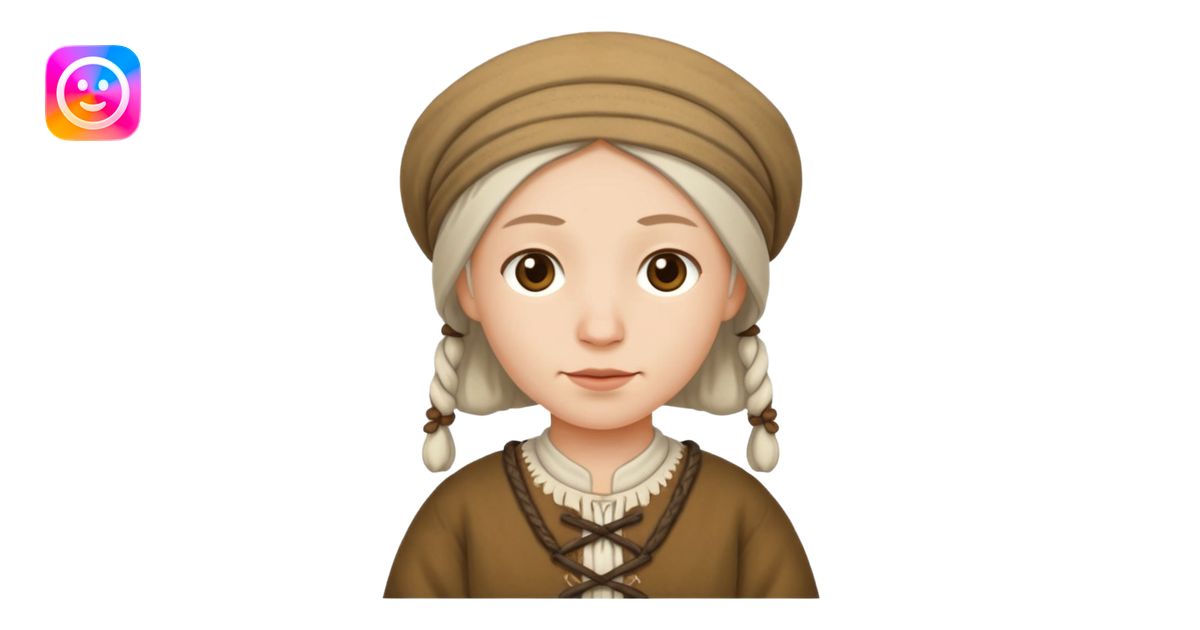 white peasant emoji | AI Emoji Generator