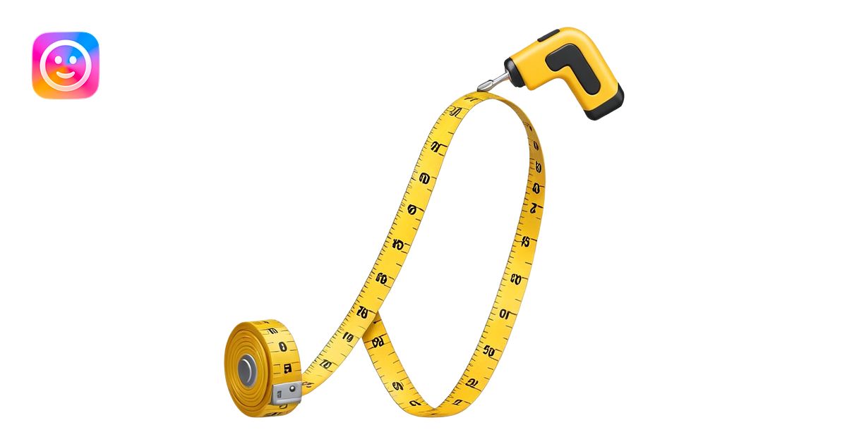 Sewing Essential measuring-tape emoji | AI Emoji Generator