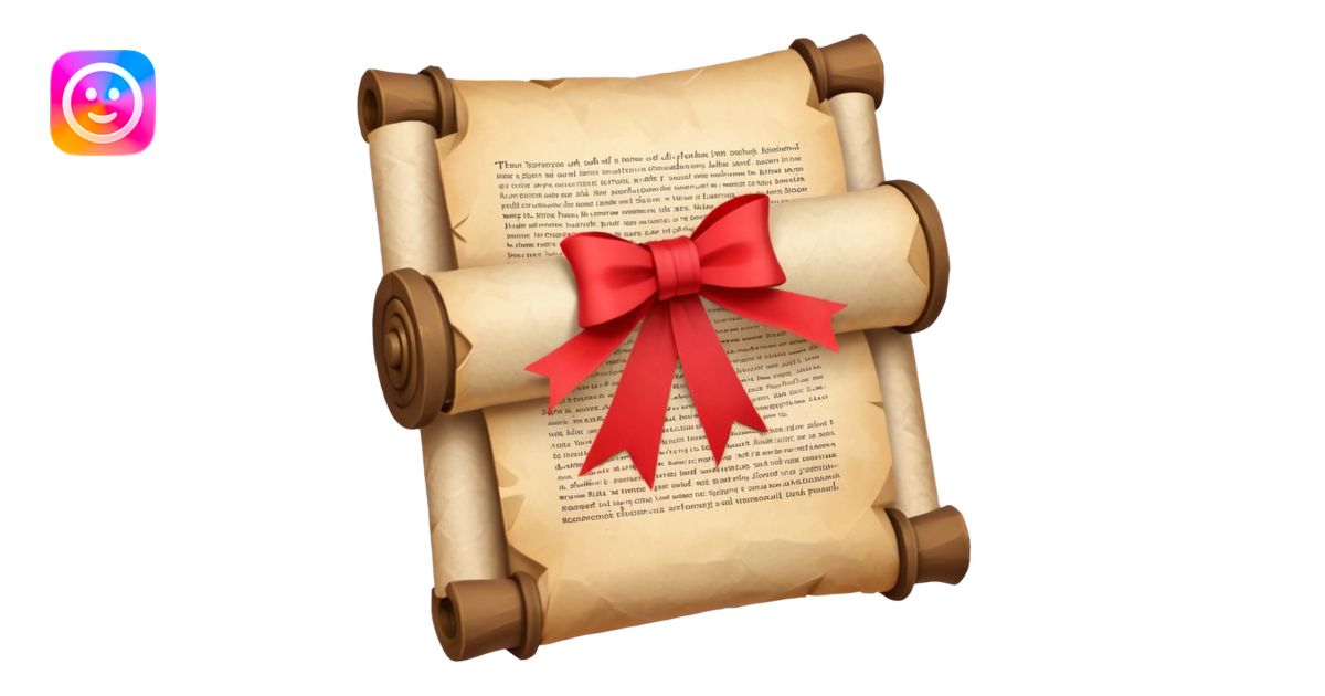low poly magic spell scroll emoji | AI Emoji Generator