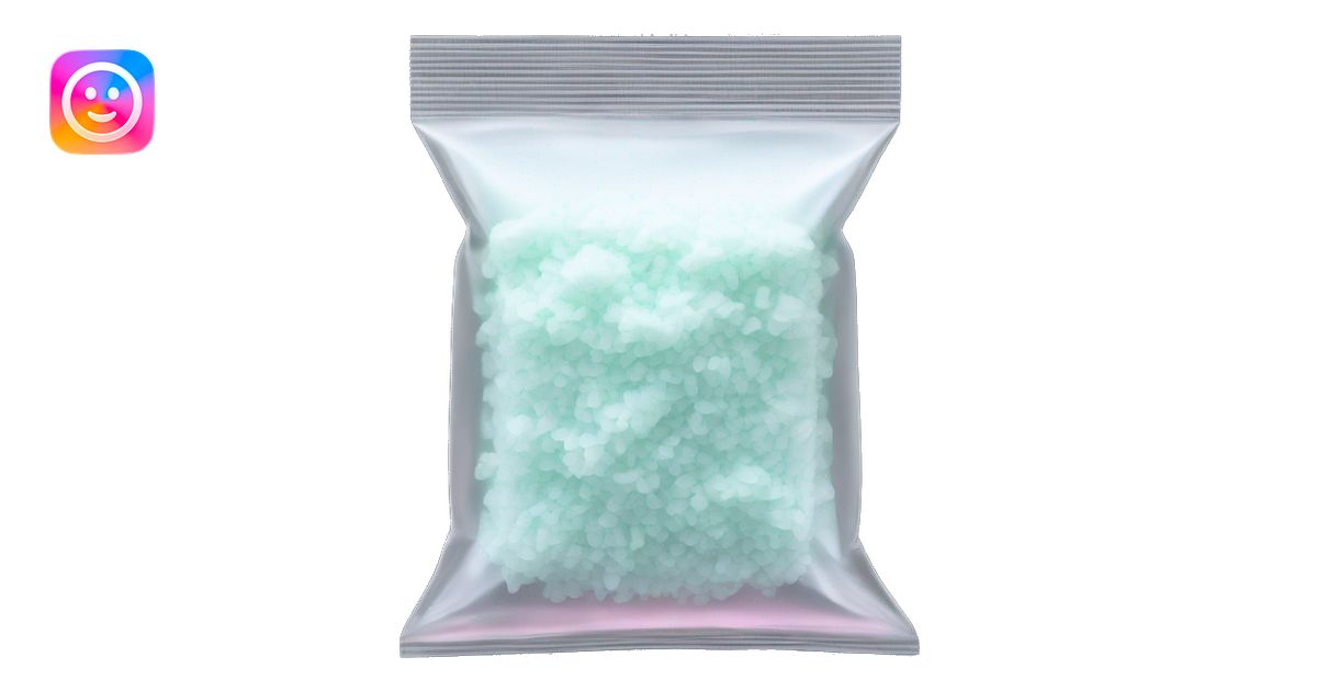 White Salt filling half of a small clear FLUORESCENT baggie with no ...