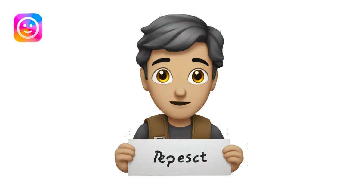 Pepega with a sign saying “Repost” emoji | AI Emoji Generator