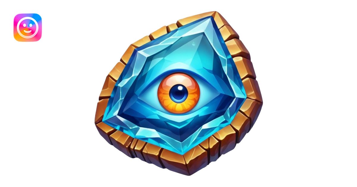 very sharp gem mineral looking like reefs, very shiny with two eyes ...