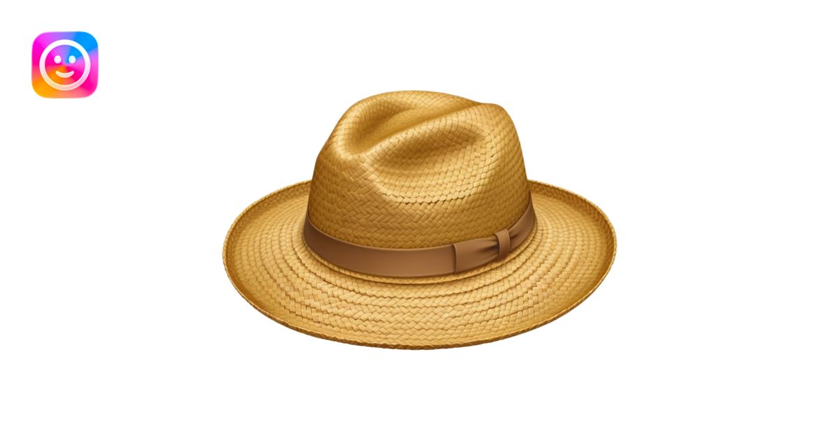 Straw hat emoji | AI Emoji Generator