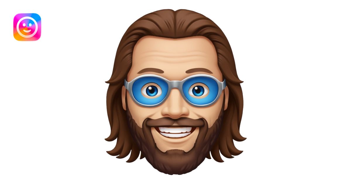 Randy Macho Man Savage blue eyes, brown hair emoji | AI Emoji Generator