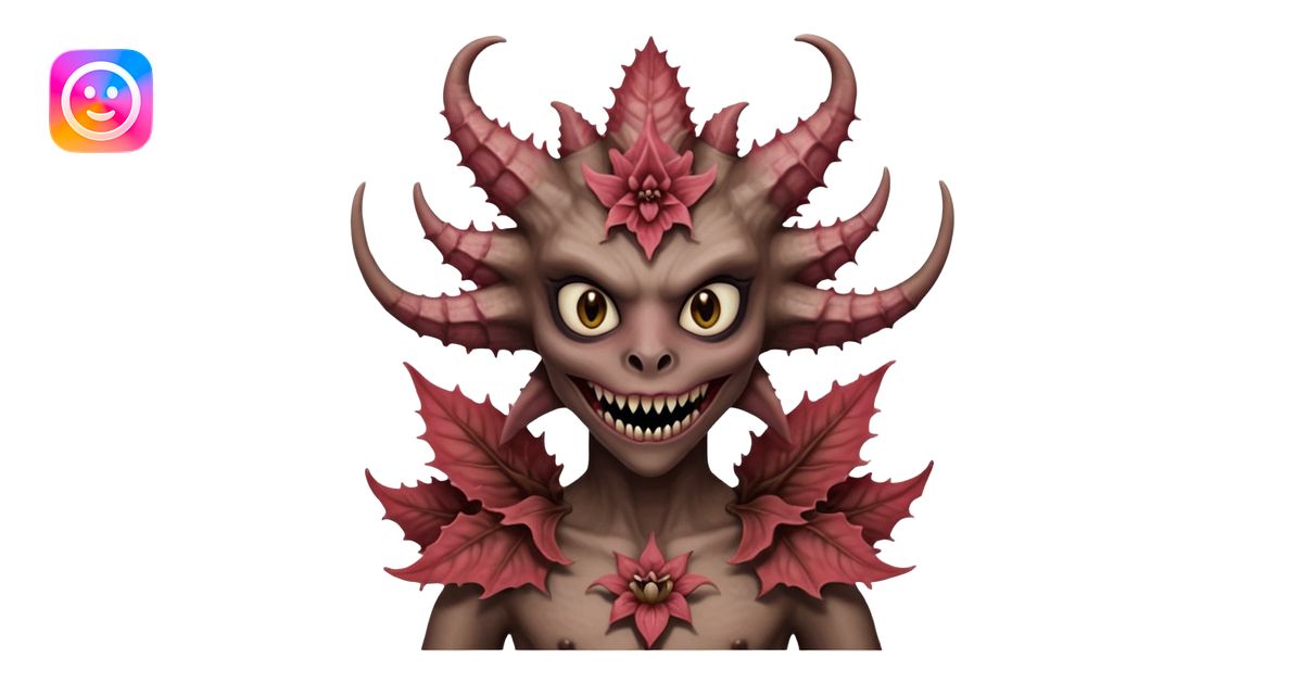 Make the demonorgan Do stranger things emoji | AI Emoji Generator