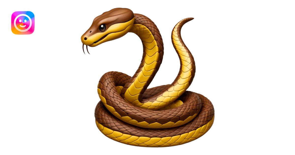 wood carved mini snake emoji | AI Emoji Generator