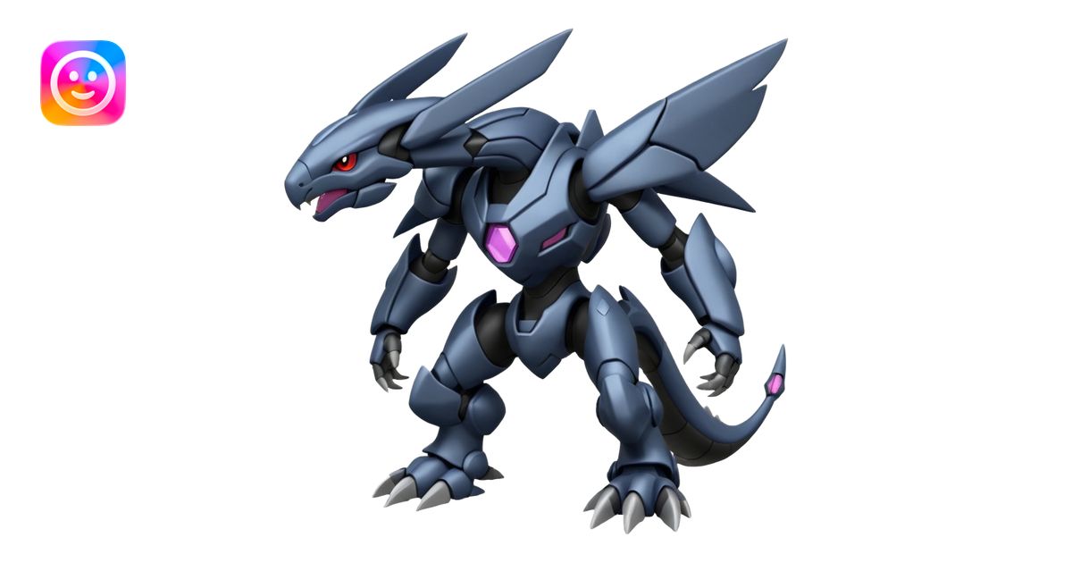 Zekrom-Deino-Genesect-Pokémon-Fakémon-hybrid-creature emoji | AI Emoji ...