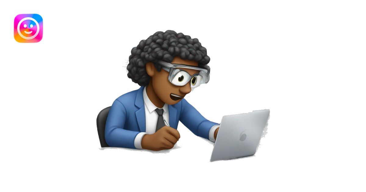 someone doing extreme competitive spreadsheet work emoji | AI Emoji ...