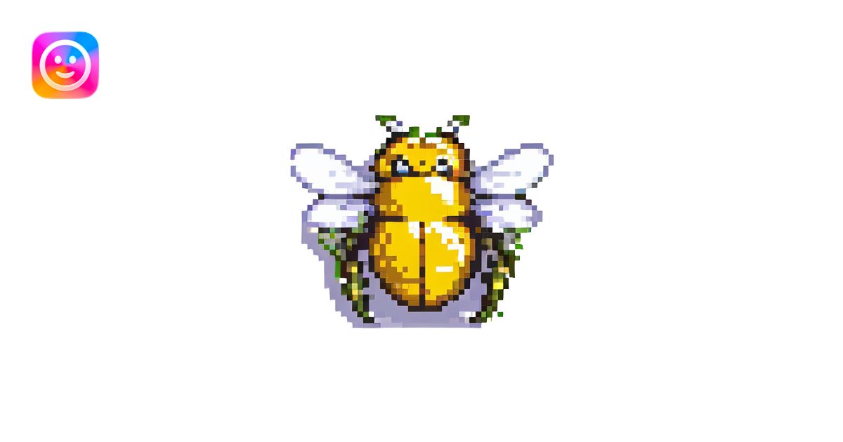 Bumblebee, pixel art style emoji | AI Emoji Generator