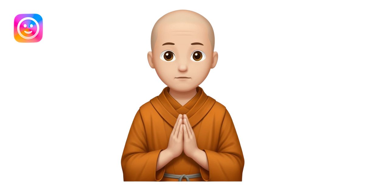 Monk priest prayer emoji | AI Emoji Generator