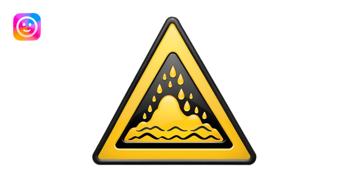 slippery surface sign emoji | AI Emoji Generator