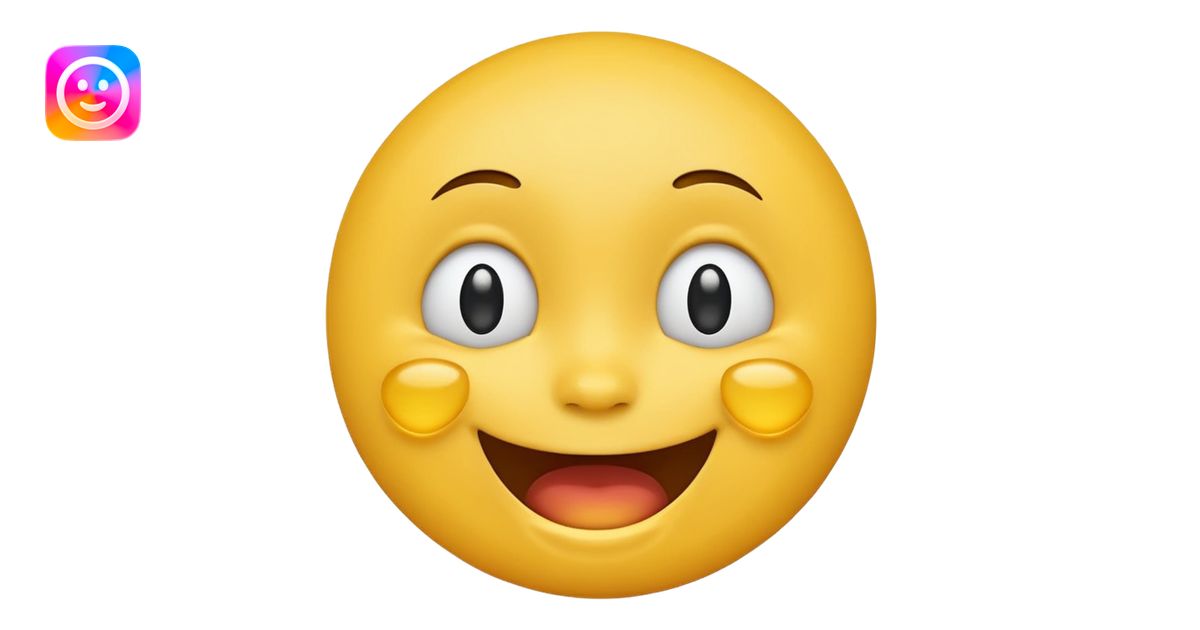 Emoji, yellow round laughing tilted head face with tears of fun emoji ...